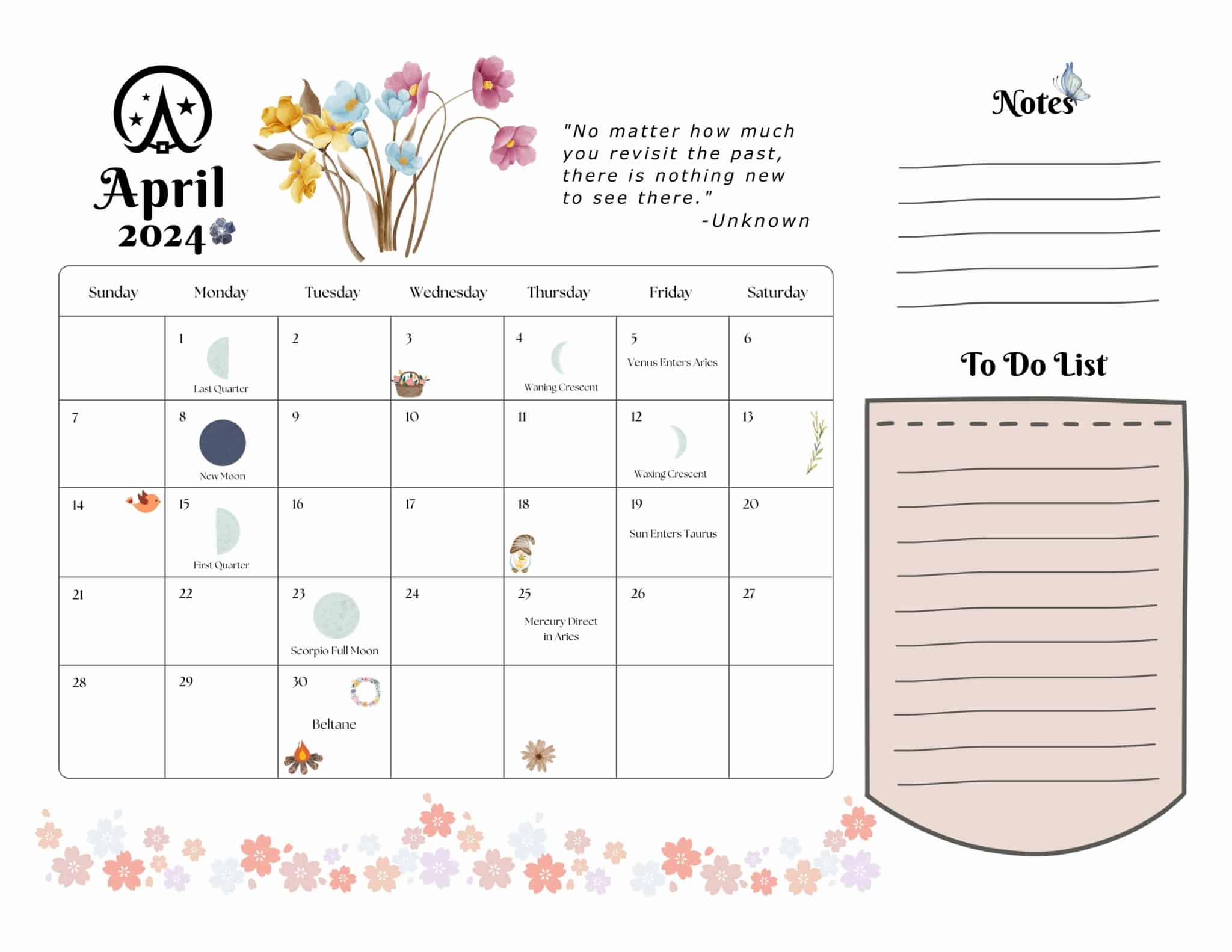 Monthly Calendars - Wicca Academy