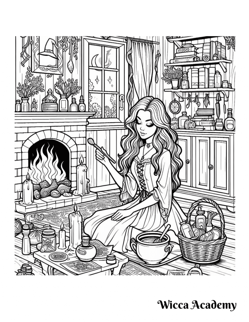 Coloring Pages - Wicca Academy